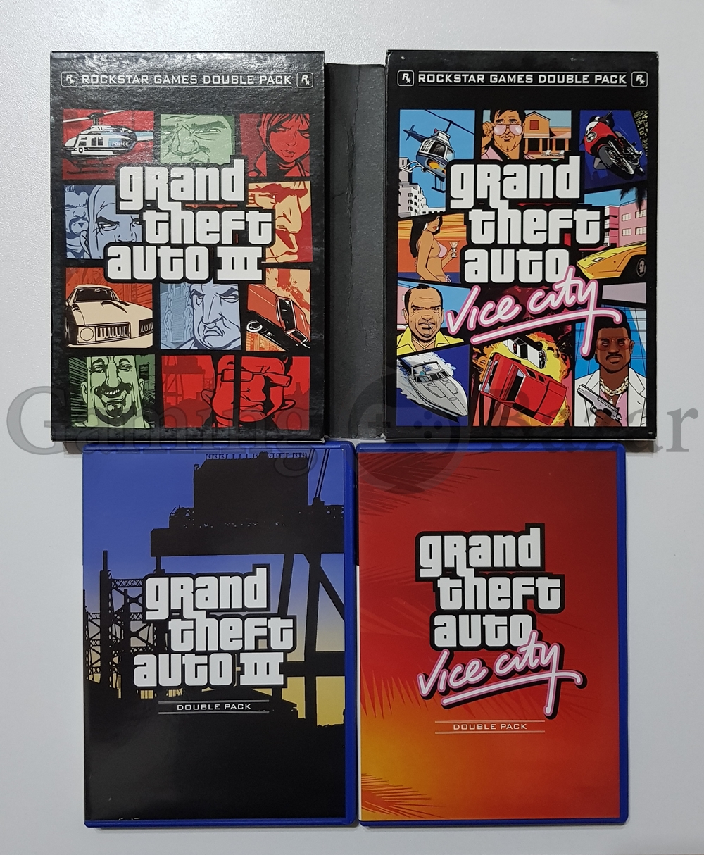 PlayStation 2 Hry | Grand Theft Auto Double Pack PS2 - GTA 3 / GTA Vice ...